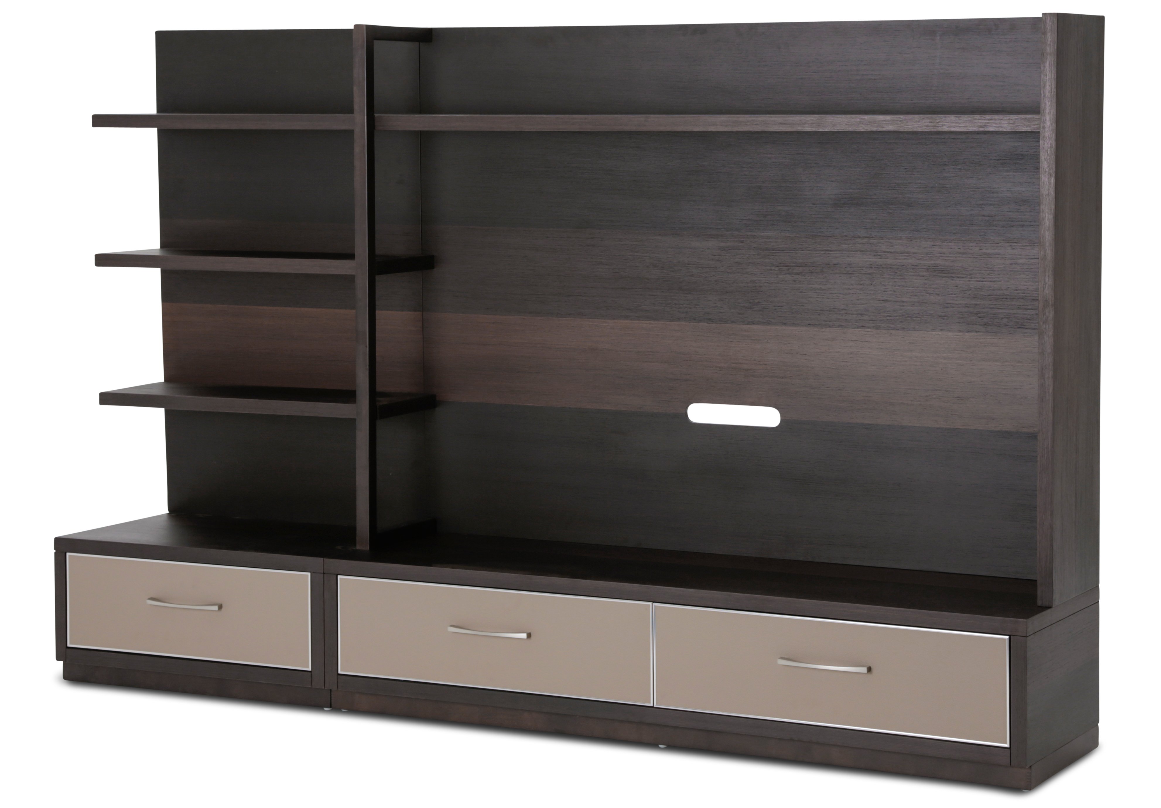 Aico 21 Cosmopolitan-Taupe Entertainment Collection