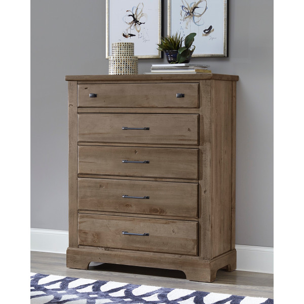 Drawer Chest - Cool Rustic-Stone Grey - Cool Rustic - Vaughan Bassett ...
