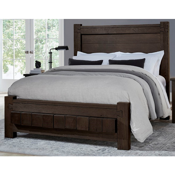 Dovetail - Java - By Vaughan Bassett - Queen Poster Bed with 6x6 Footboard - 750/558/155/922
