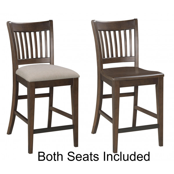 Kincaid Kafe Mocha Tall Counter Rake Bake Chair 317-690M