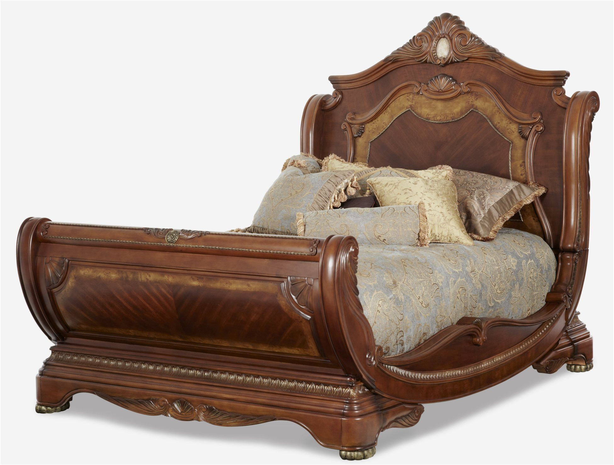 Aico Cortina King Sleigh Bed N65018 28 38 28